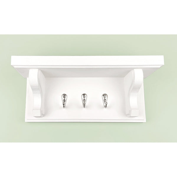 Handcrafted Wooden Key Rack with Shelf and Hidden Fixings - Made To Or ...